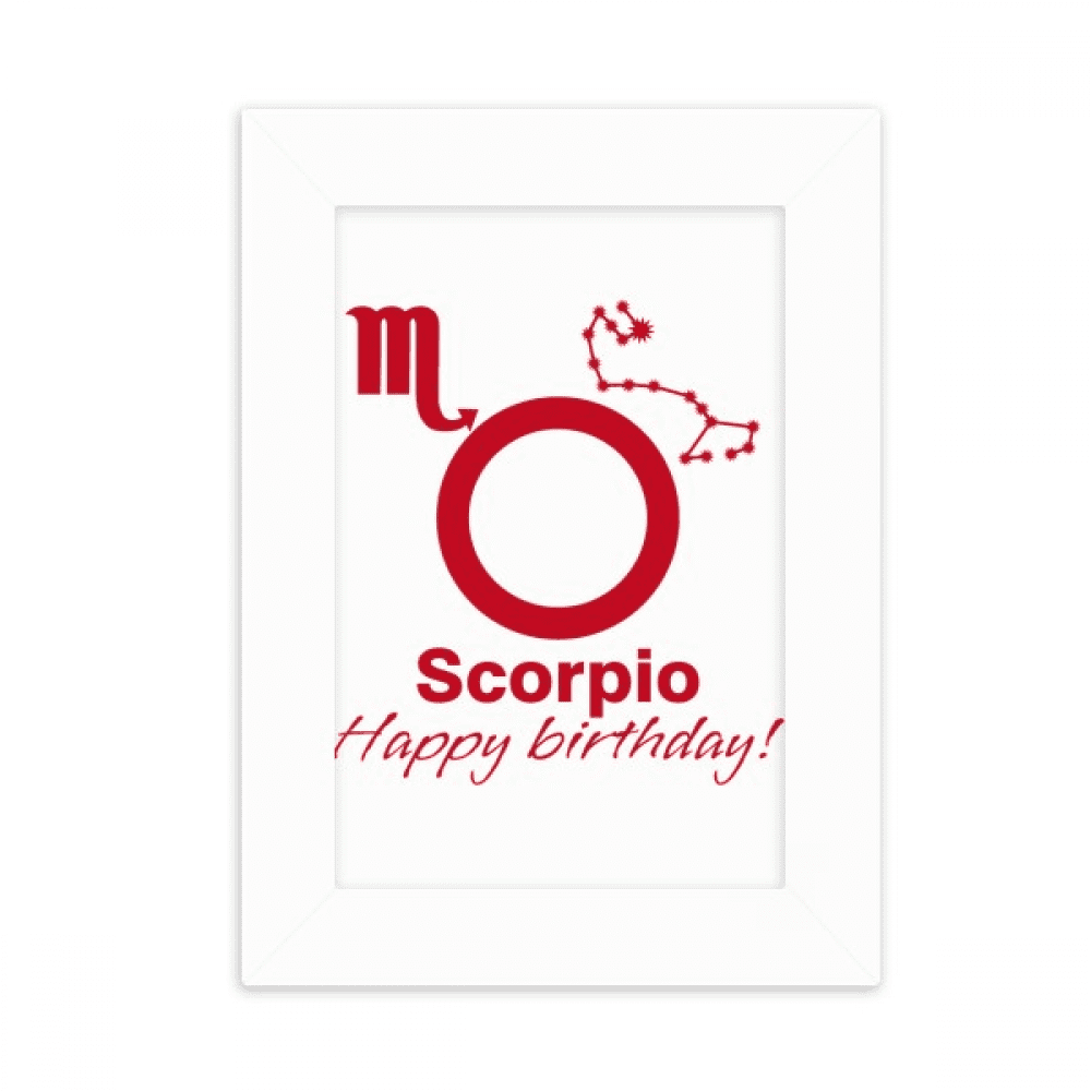 Constellation Fate Birthday Celebration Scorpio Desktop Photo Frame ...