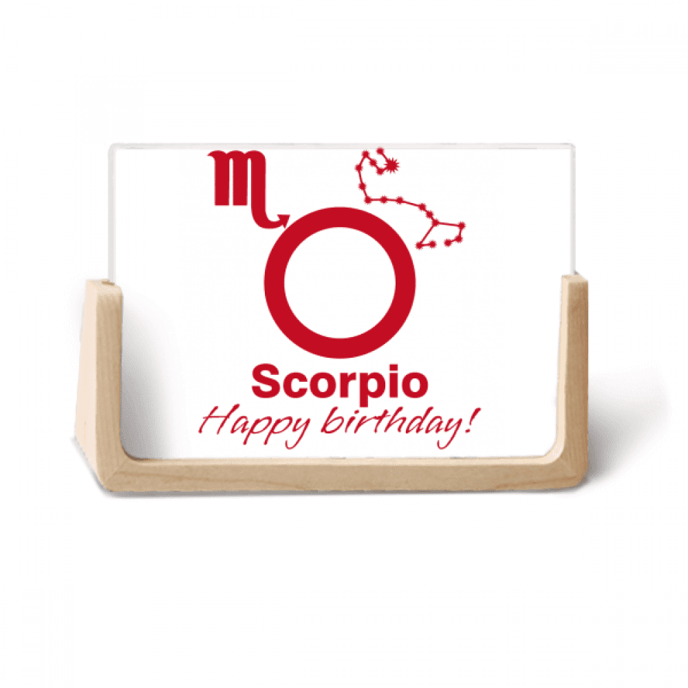 Constellation Fate Birthday Celebration Scorpio Photo Wooden Photo ...