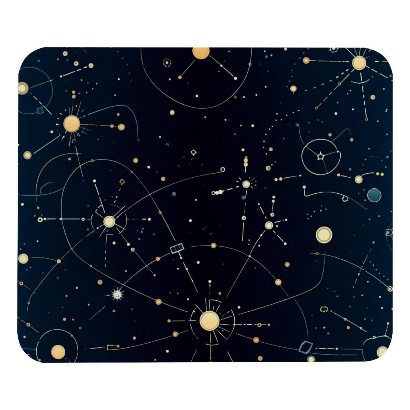 Constellation Gaming Mouse Pad Desk Mat, Square 8.3x9.8 Inch Non-Slip Rubber Bottom Printed ...