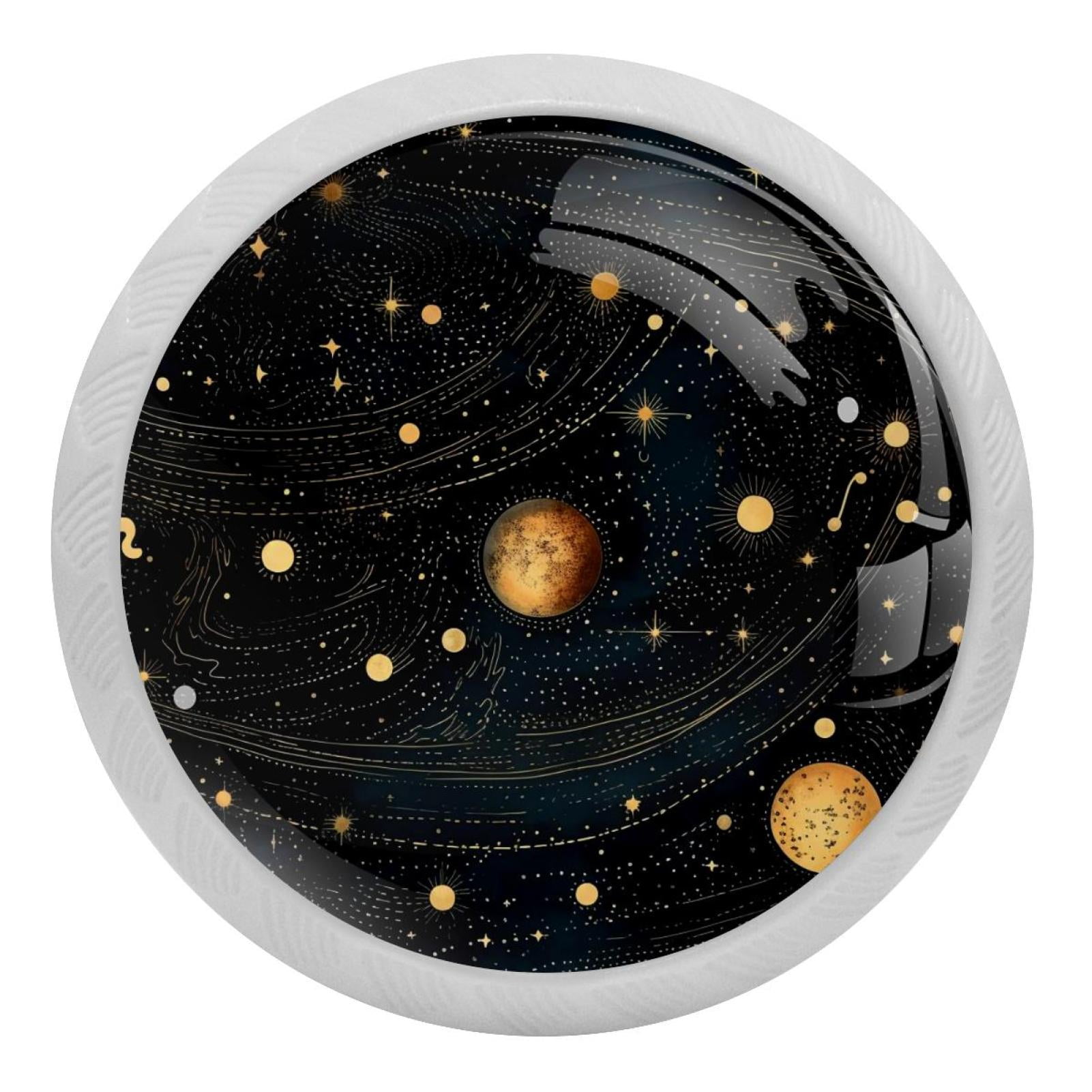 Constellation Glow-in-the-Dark Fluorescent Drawer Pulls with Screws - 4 ...