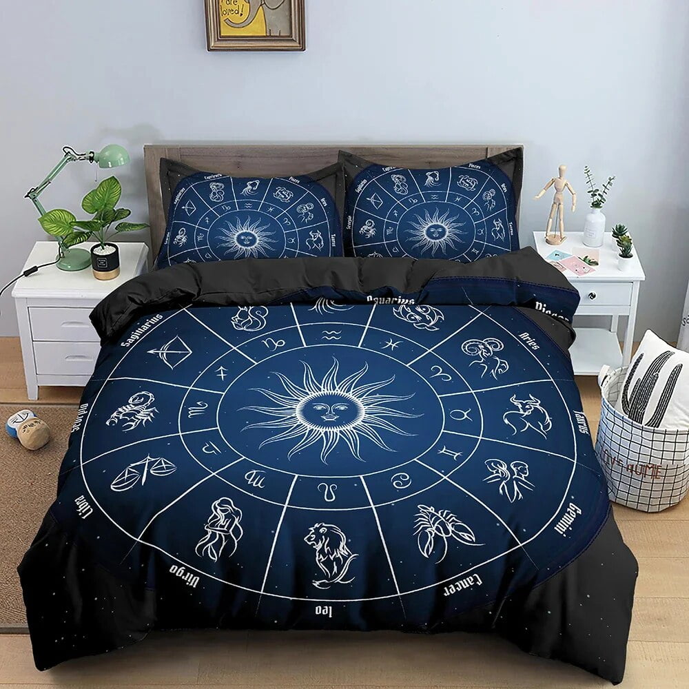 Constellation King Duvet Cover Astrological Bedding Set for Kids Teens ...