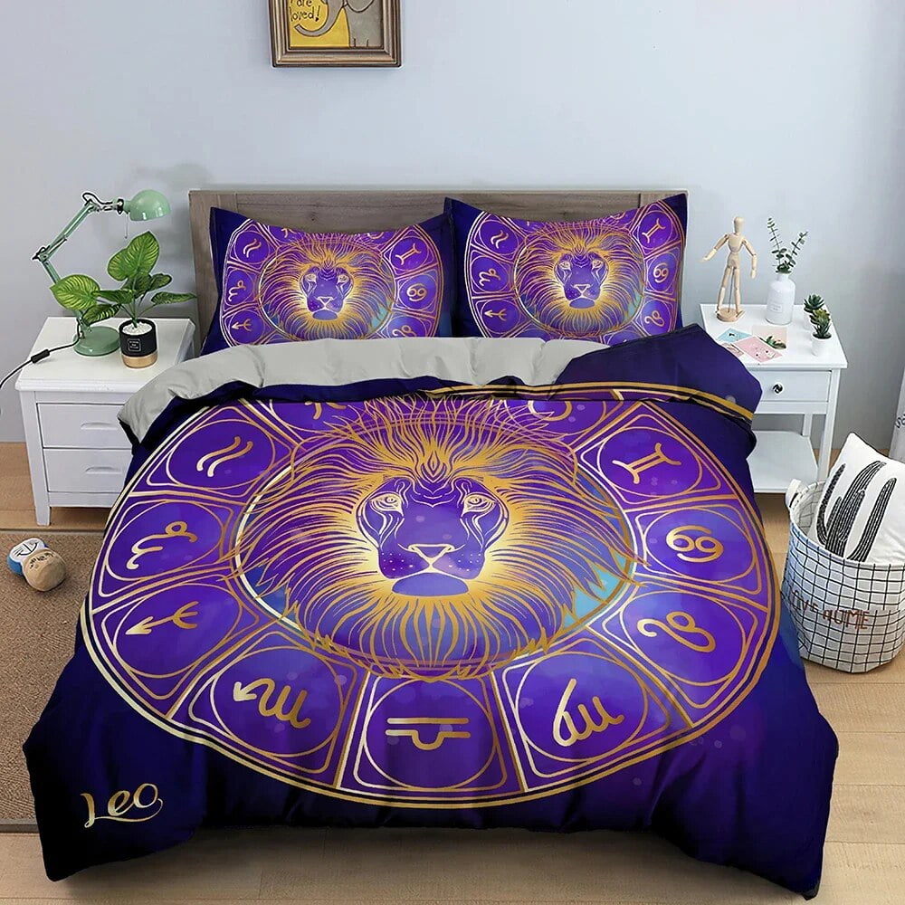 Constellation King Duvet Cover Astrological Bedding Set for Kids Teens ...