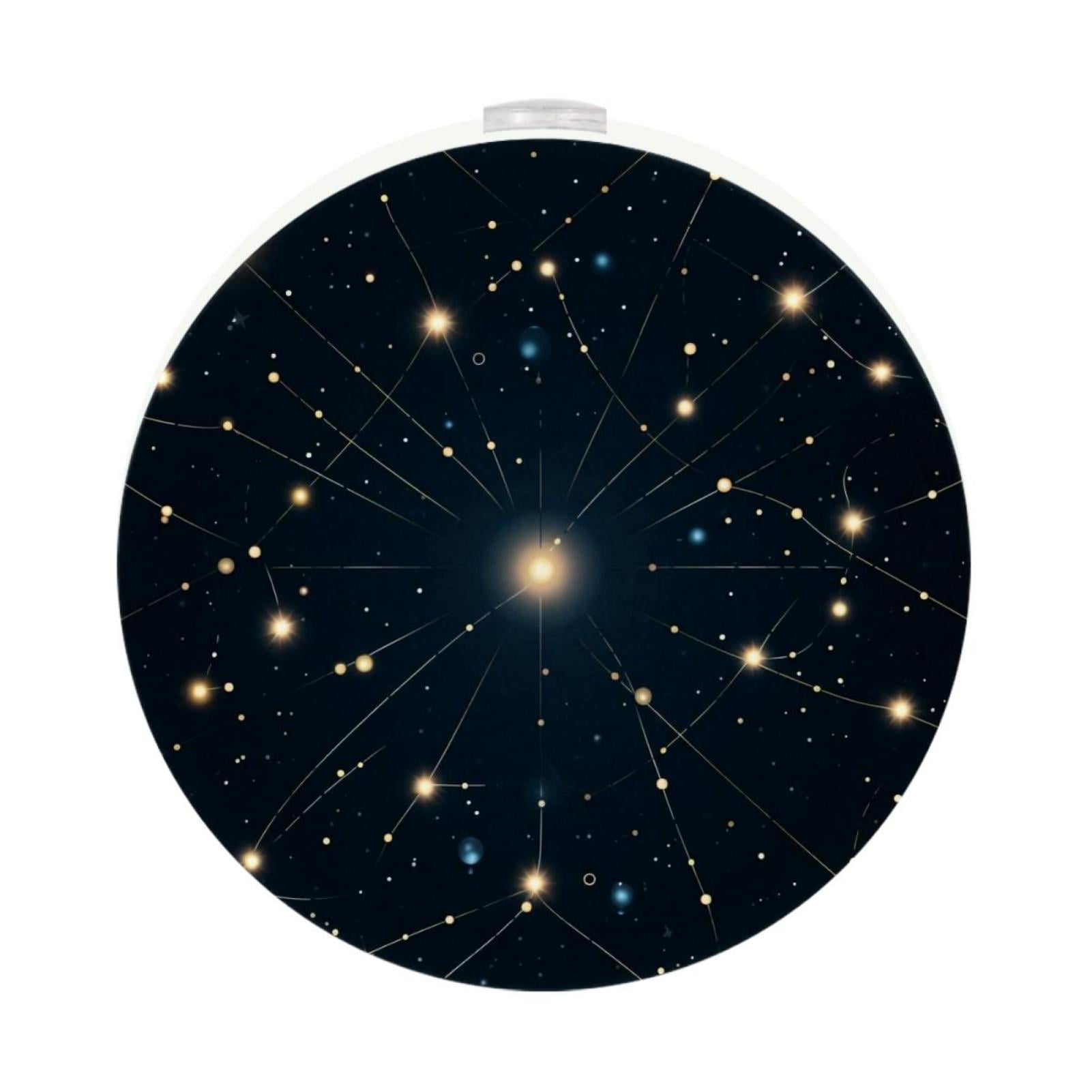 Constellation LED Round Night Light - 2 Pack, Plug-in Motion Sensor ...