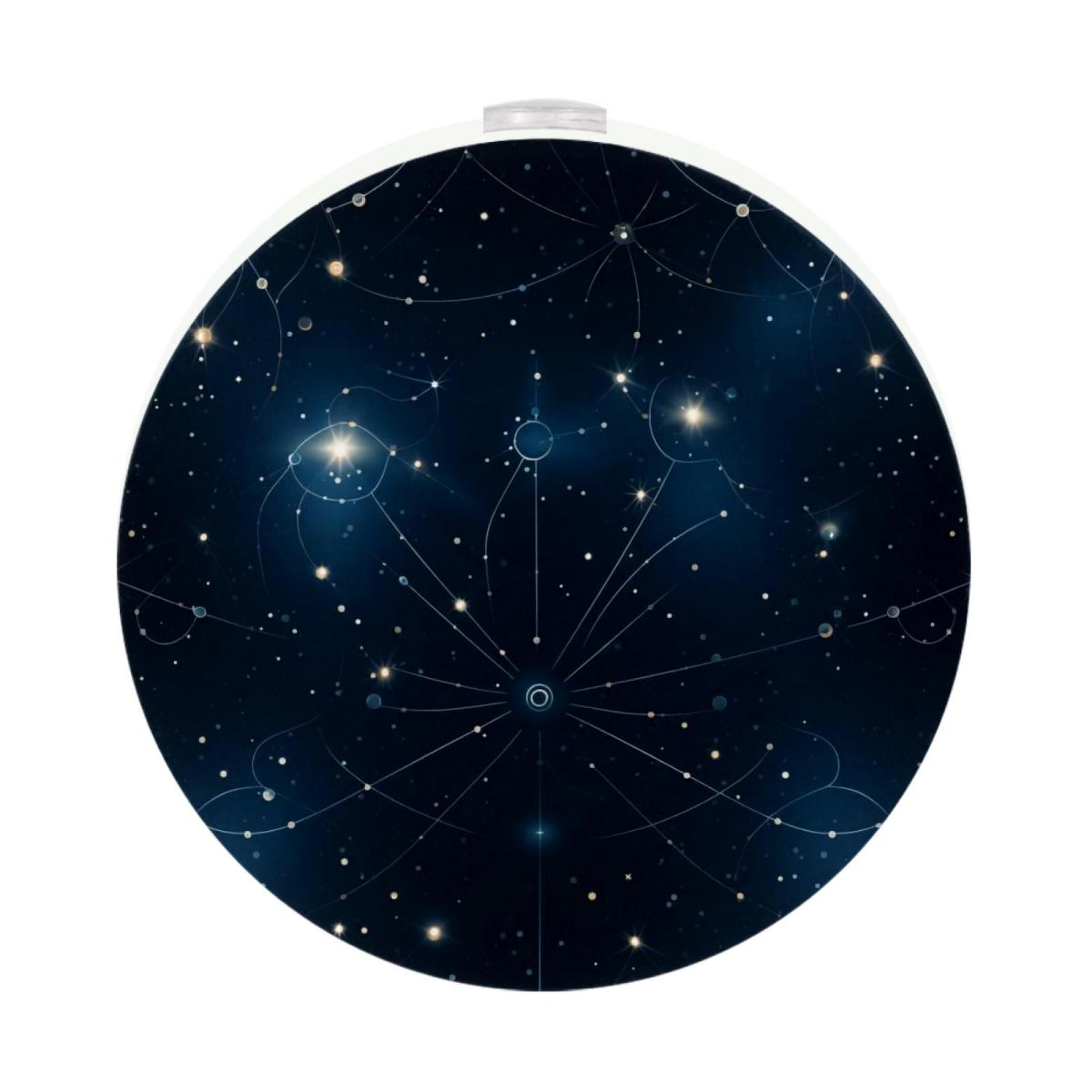 Constellation LED Round Night Light-2PCS, Energy-Efficient Plug-in ...