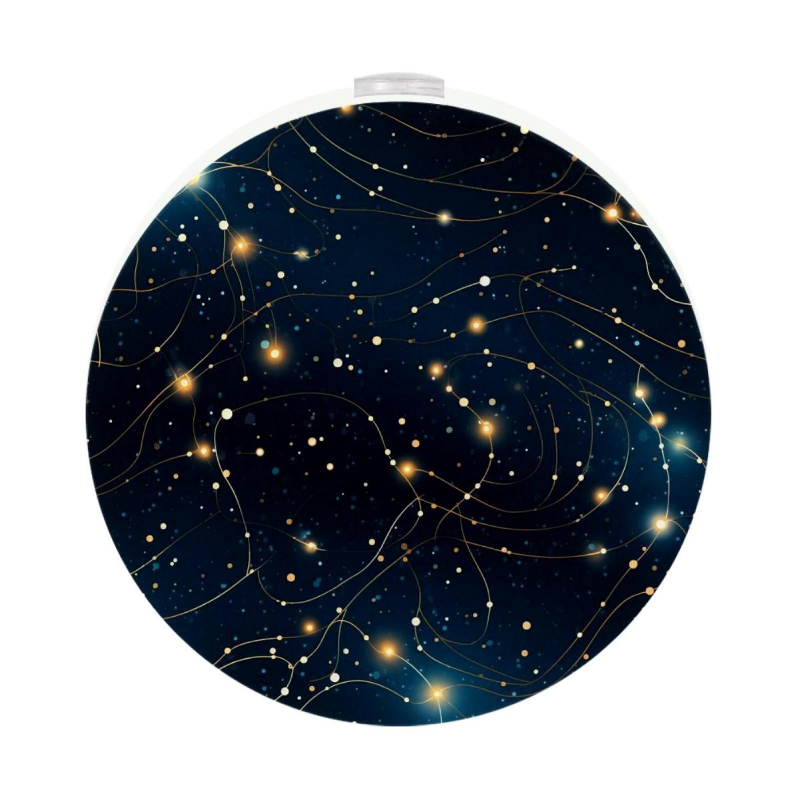 Constellation LED Round Night Light-2PCS, Energy Efficient Plug-in ...