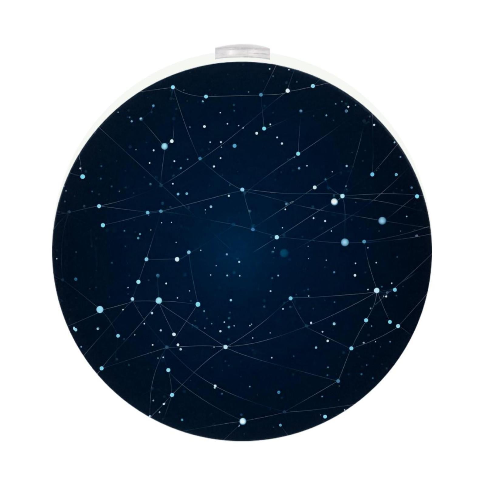 Constellation LED Round Night Light 2PCS - Motion Sensor Activated Soft ...