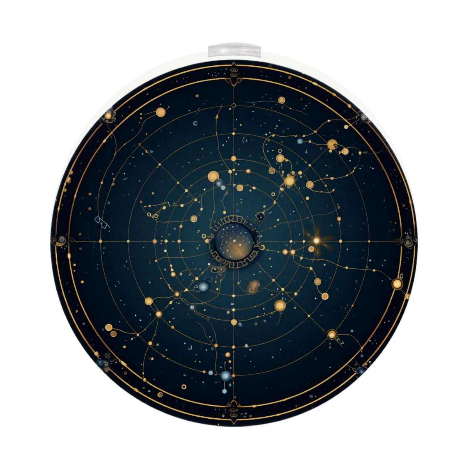 Constellation LED Round Night Light-2PCS Ultra Bright Candle Battery ...