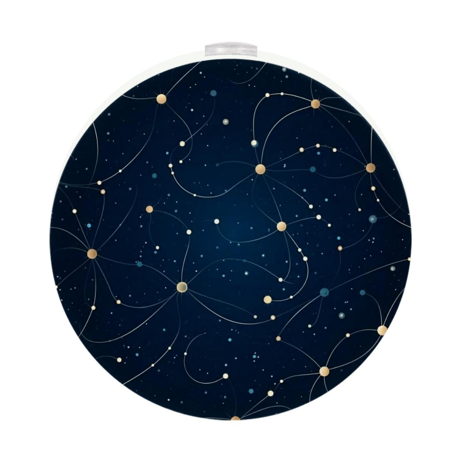 Constellation LED Round Night Light- Set of 2, Portable Rechargeable ...