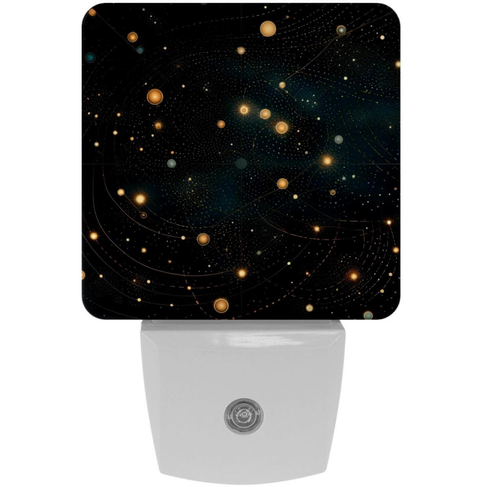 Constellation LED Square Night Lights - Energy Efficient Bedside Lamp ...