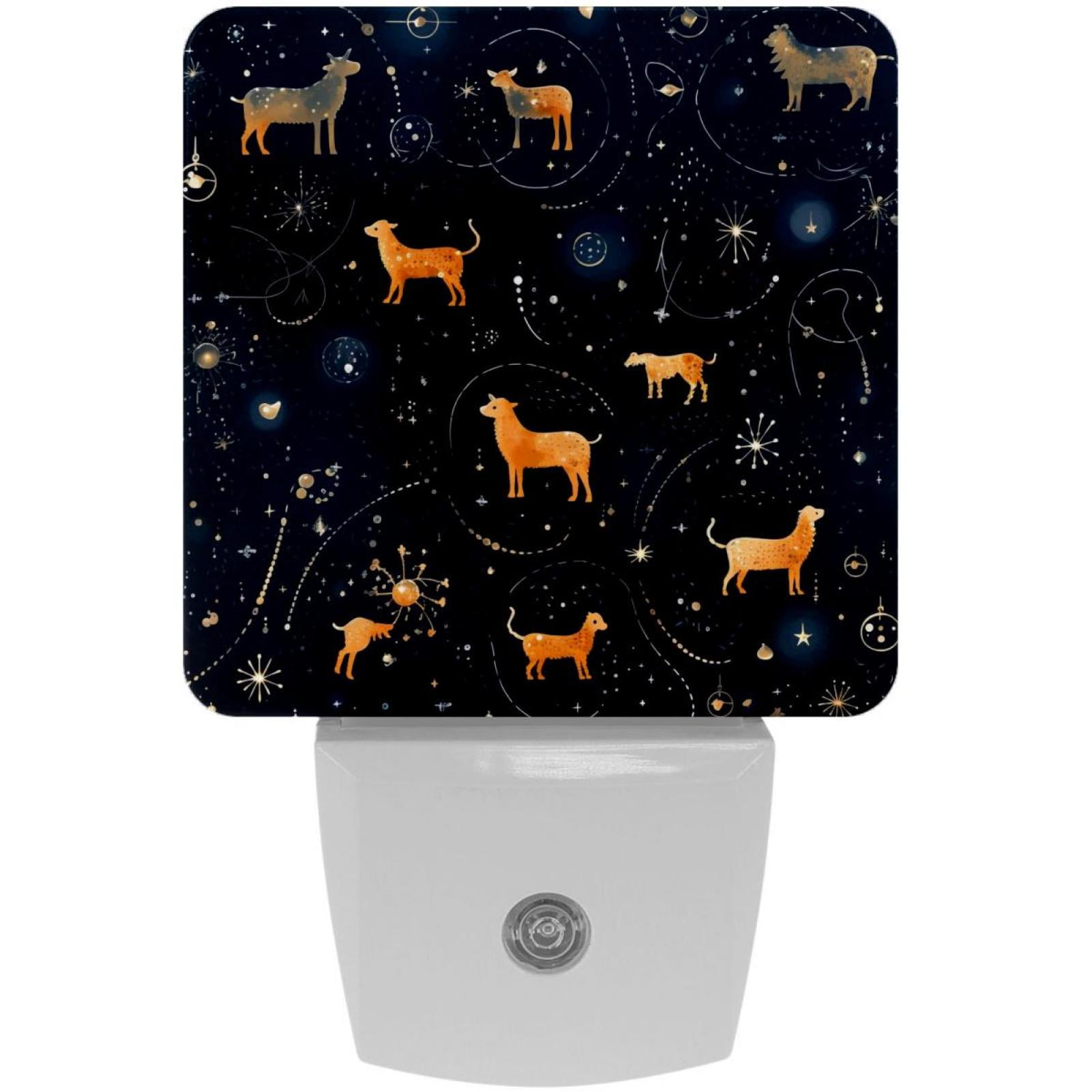 Constellation LED Square Night Lights - Modern Design, Soft Glow ...