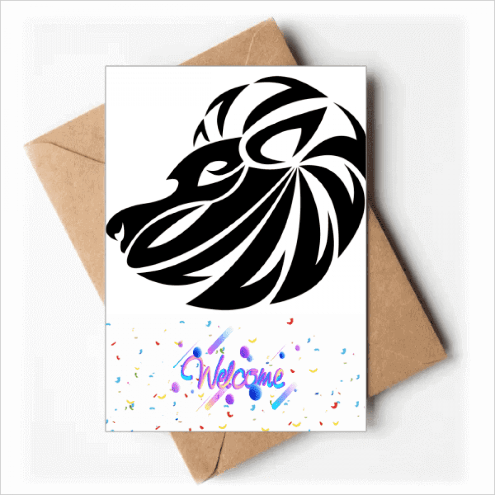 Constellation Leo Zodiac Symbol Welcome Back Greeting Cards Envelopes ...