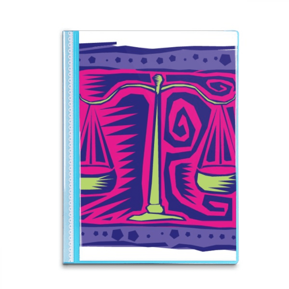 Constellation Libra Mexicon Culture Engraving Book Sheet Protectors ...