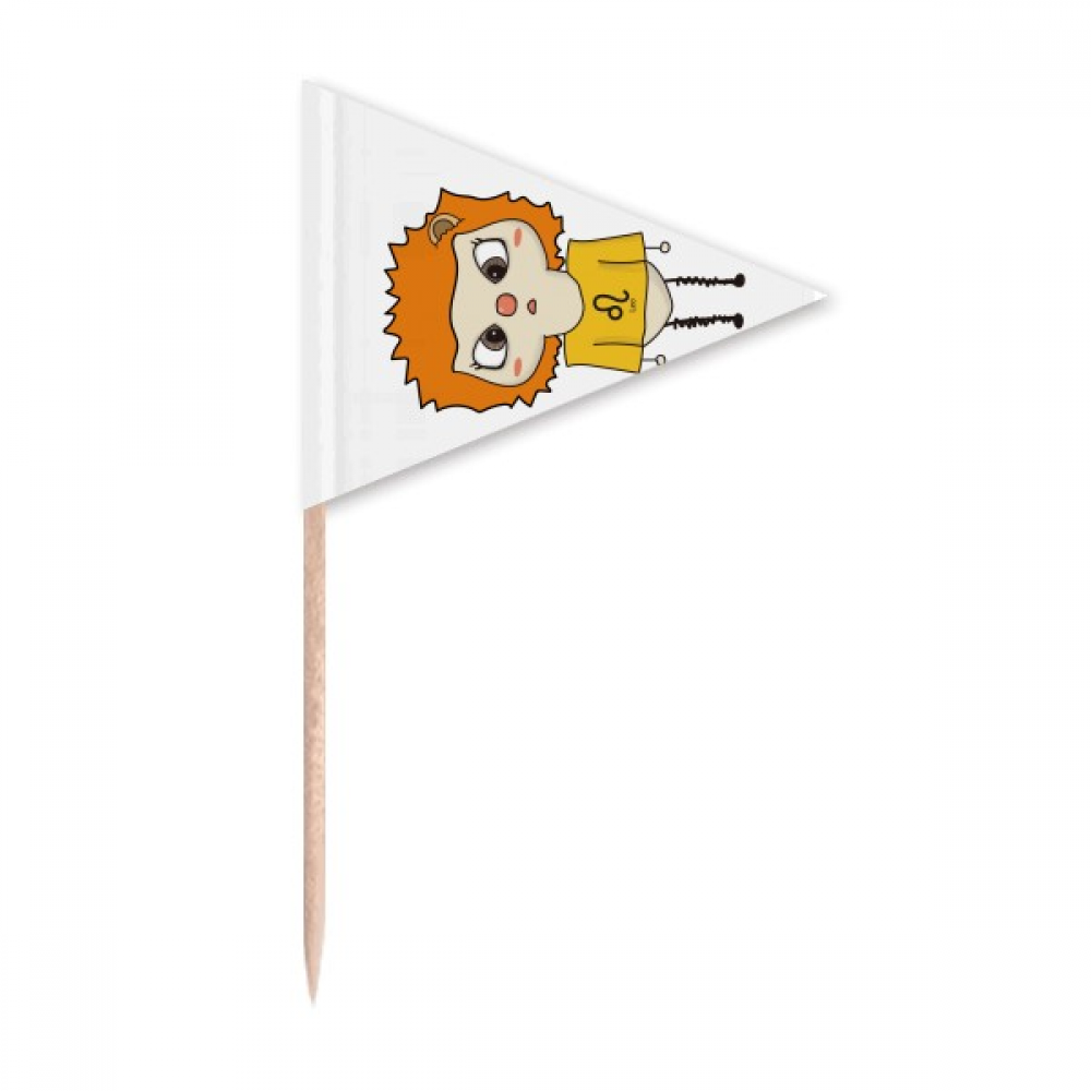 Constellation Luck Tendency Leo Sun UU Toothpick Triangle Cupcake ...