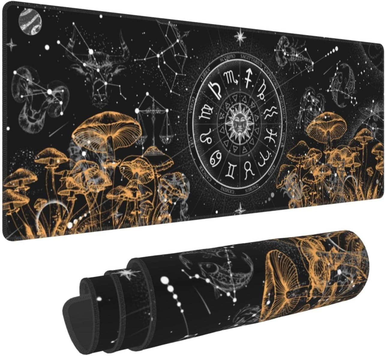 Constellation Mushroom Magic Gaming Mouse Pad Extended Large Mouse Mat 31.5 X 11.8 Inch Nonslip ...