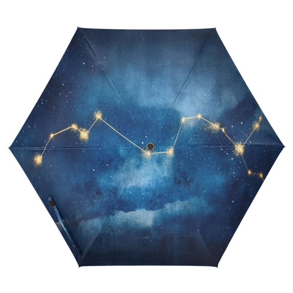 Constellation Night Sky Folding Umbrella UV50+ Waterproof Sun ...