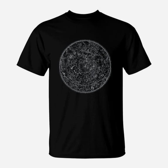 Constellation North Sky Map Star Chart Space TShirt - Walmart.com