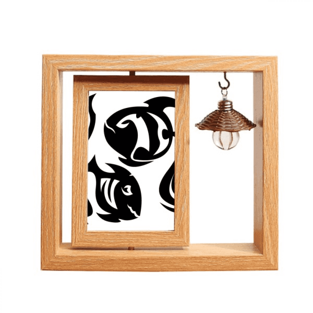 Constellation Pisces Zodiac Sign Wooden Rotating Picture Photo Frame ...