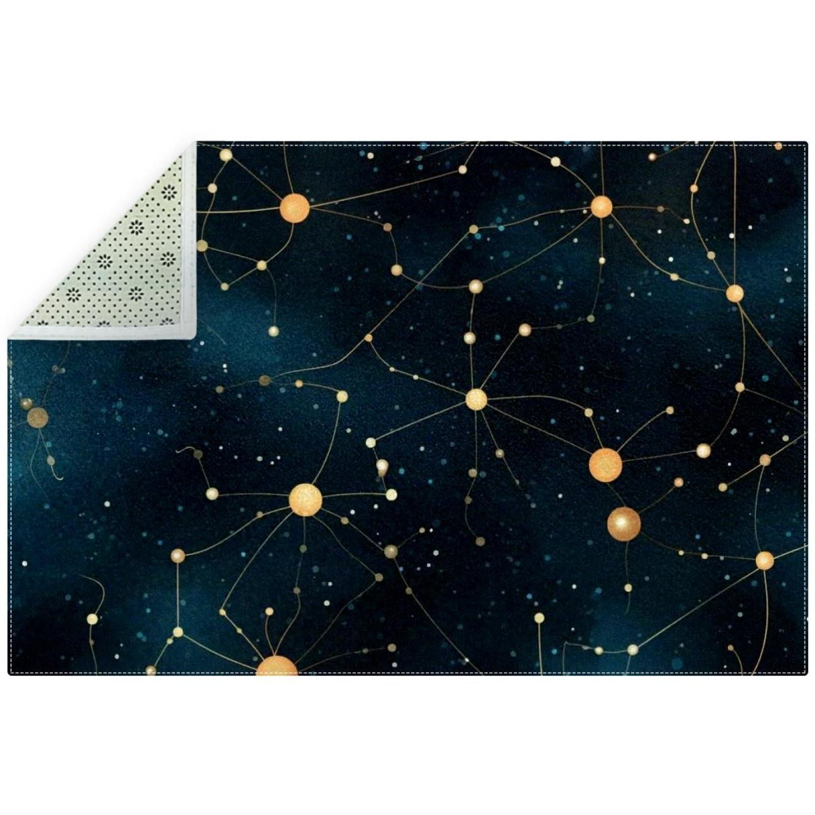 Constellation Polyester Welcome Mat - Indoor/Outdoor Door Mat with ...