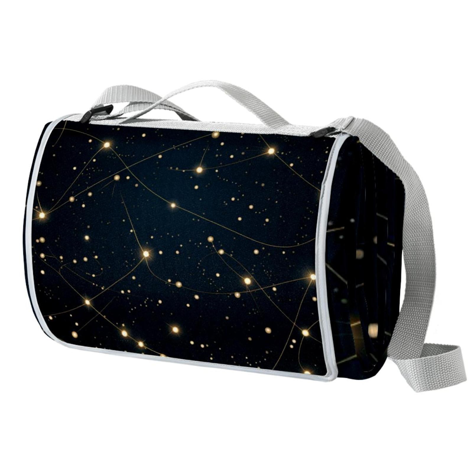 Constellation Portable Canvas Picnic Blanket Waterproof Backing for ...