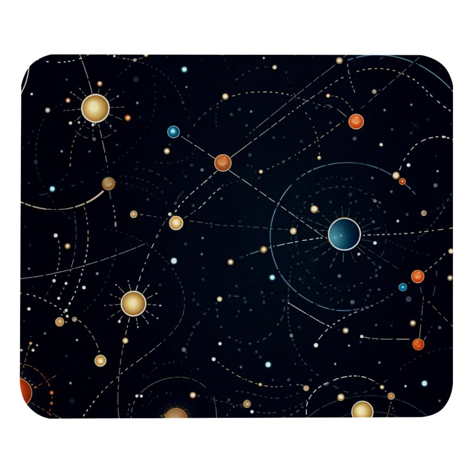Constellation Printed Non-Slip Rubber Bottom Gaming Mouse Pad 8.3x9.8 Inch Square Office and ...