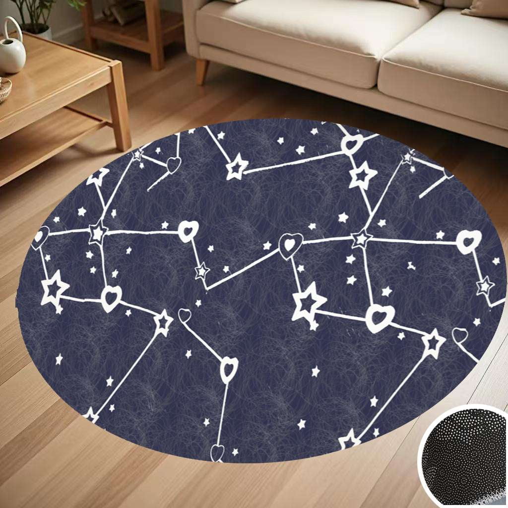 Constellation Round Carpet Living Room Bedroom Home Decoration Coffee ...