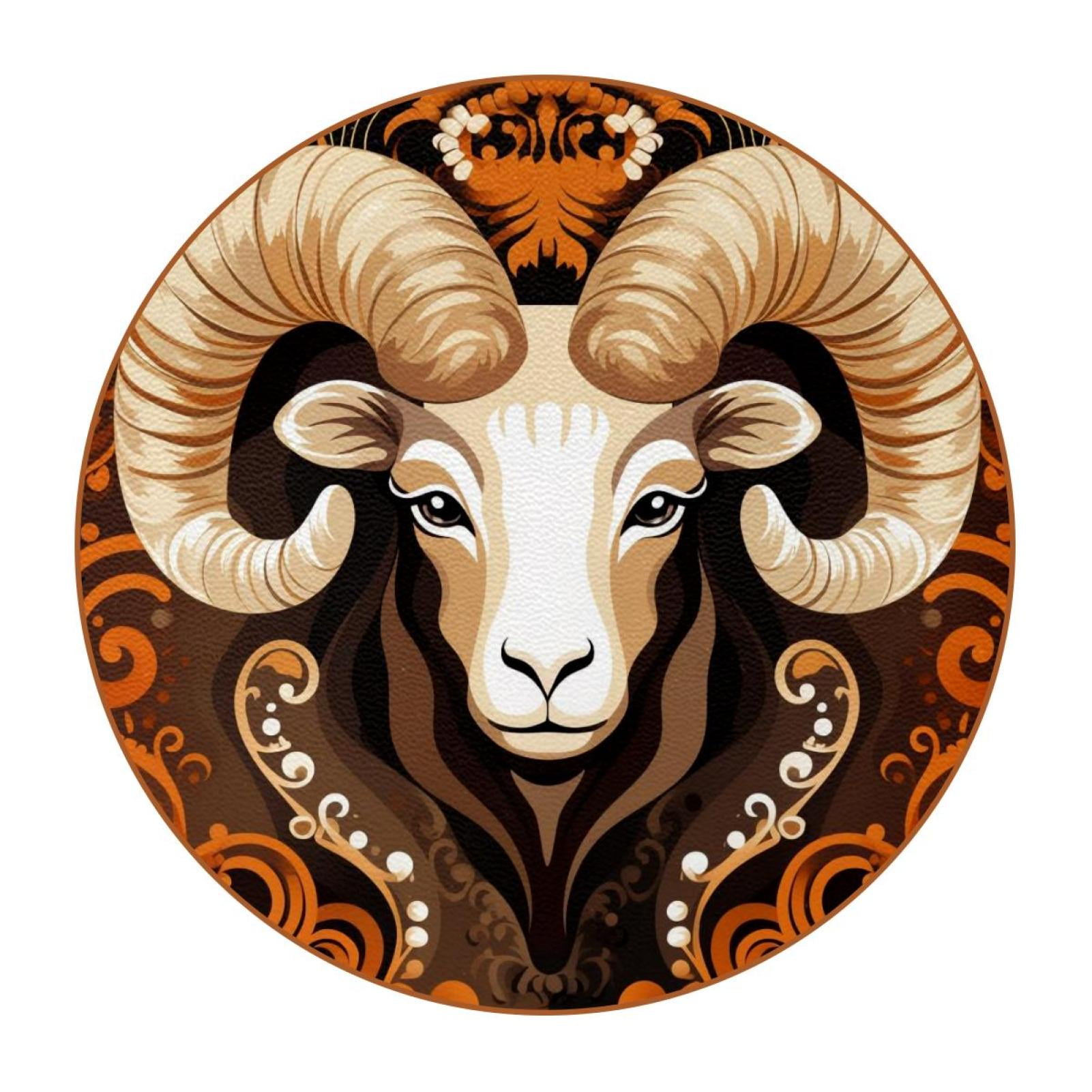 Constellation Round Microfiber Leather Drink Coasters (6PCS) - Set of 6 ...