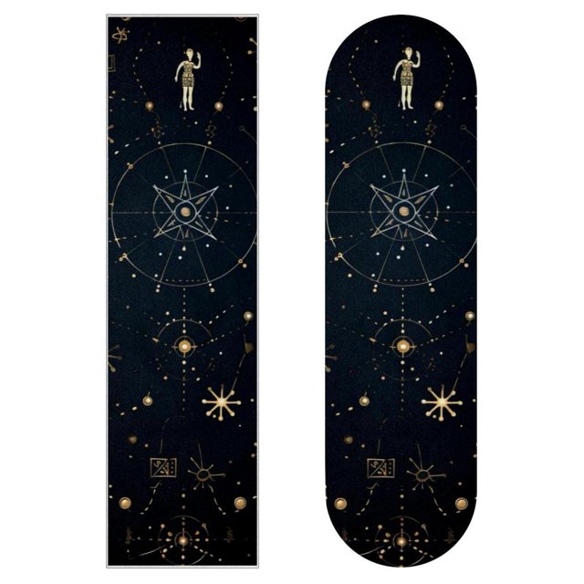 Constellation Skateboard Stickers Pack of Two Emery PVC 8.8x32.6in/22 ...