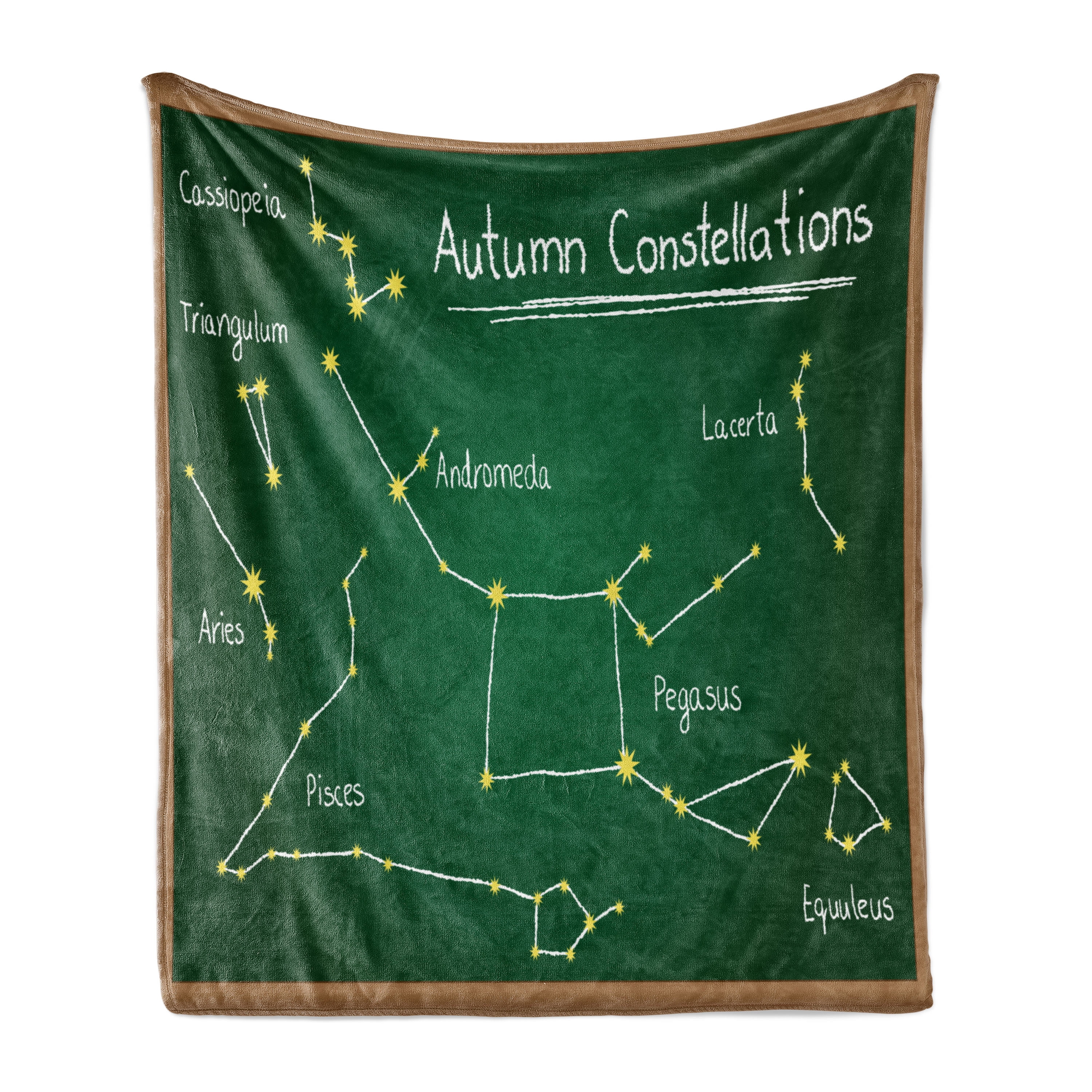 Constellation Soft Flannel Fleece Blanket, Astro Autumn Stars Map ...