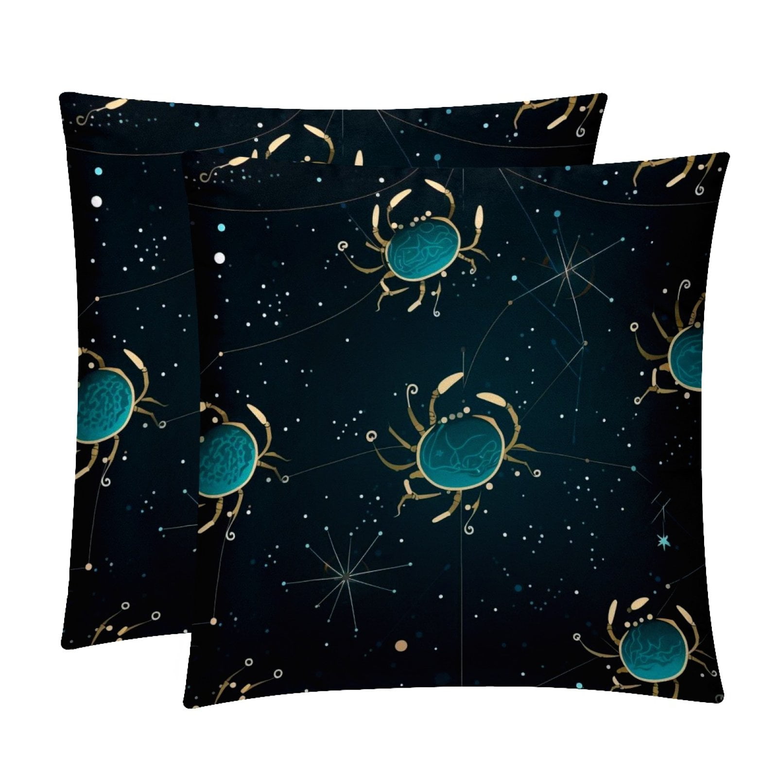 Constellation Throw Pillow Inserts Velvet Set of 2, Unique Patterns ...