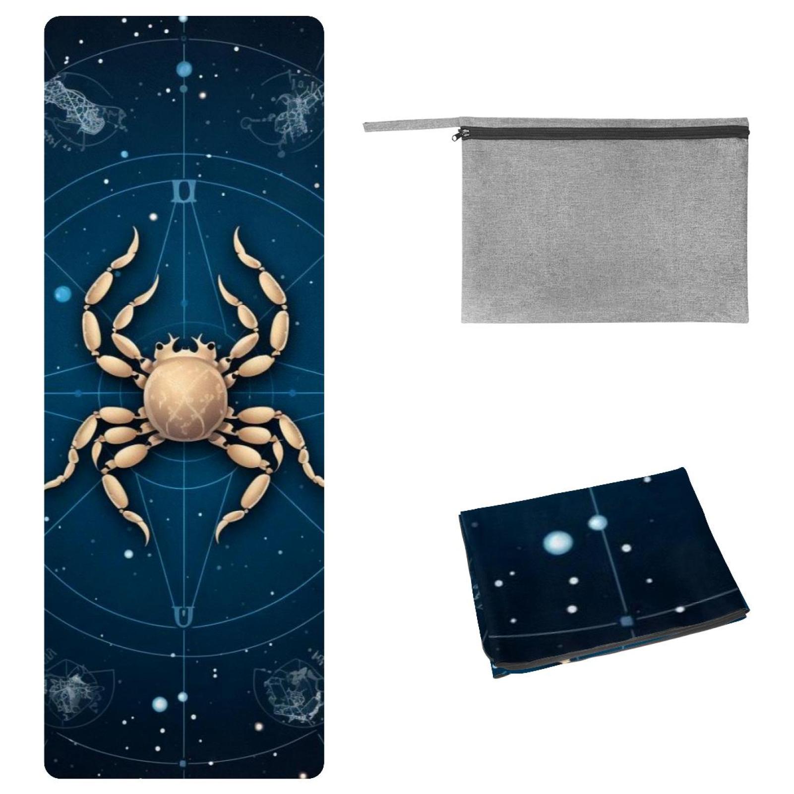 Constellation Yoga Mat Towel with Storage Bag, 72.8"x26.8", Suitable ...