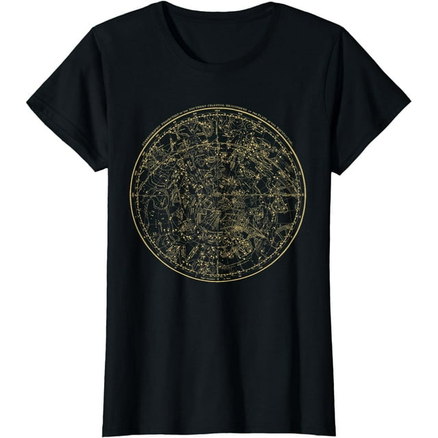 Constellations Map, Astronomy Astrology Mythology T-Shirt - Walmart.com