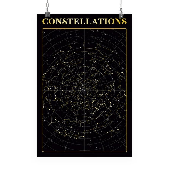 Constellations Map Poster Poster - Smartprints Designs, - Walmart.com