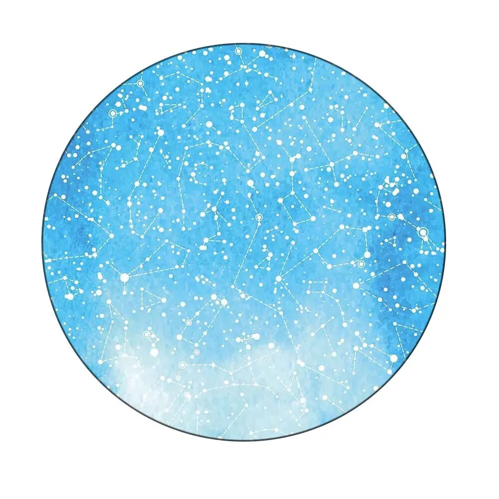 Constellations Round Table Cloth Waterproof Fitted Table Covers Dining ...