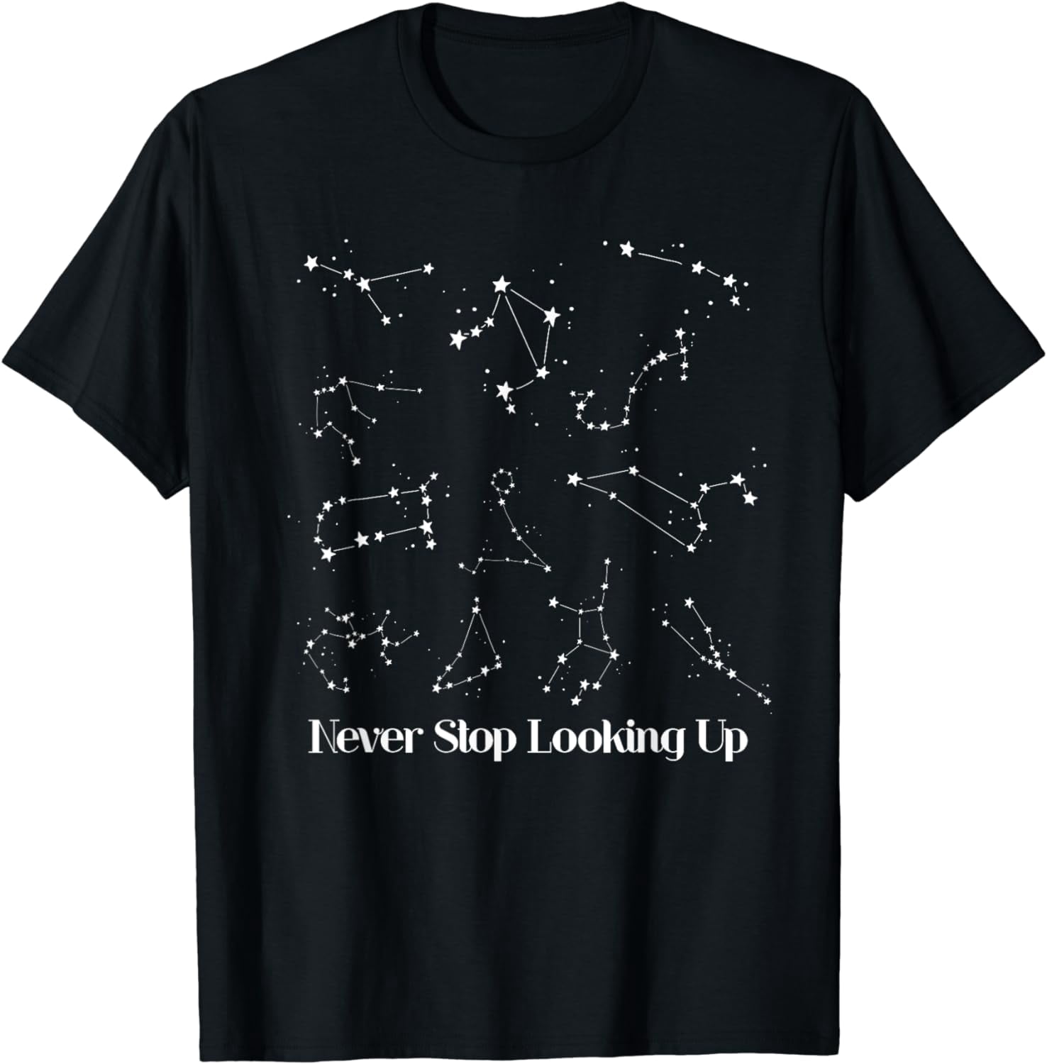Constellations Star Quote T-Shirt features Cosmic Zodiac Sky - Walmart.com