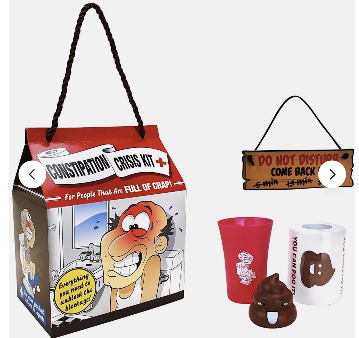 Constipation Crisis Kit Gag Gift Over The Hill “For People That Are ...