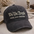 Constitution Pride Embroidered Washed Cotton Baseball Cap, We The ...