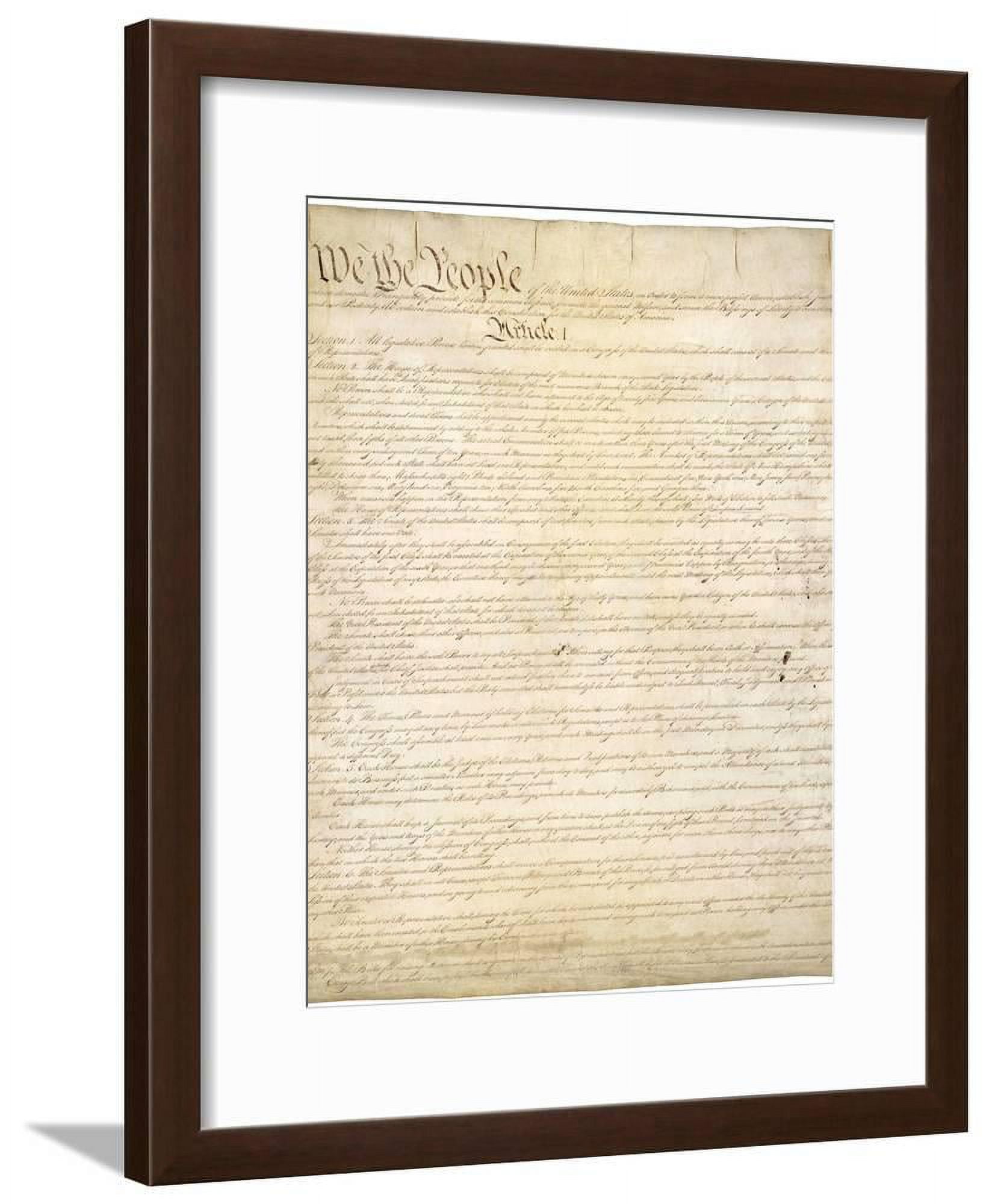 Constitution of the United States, Framed Art Print Wall Art Sold by ...