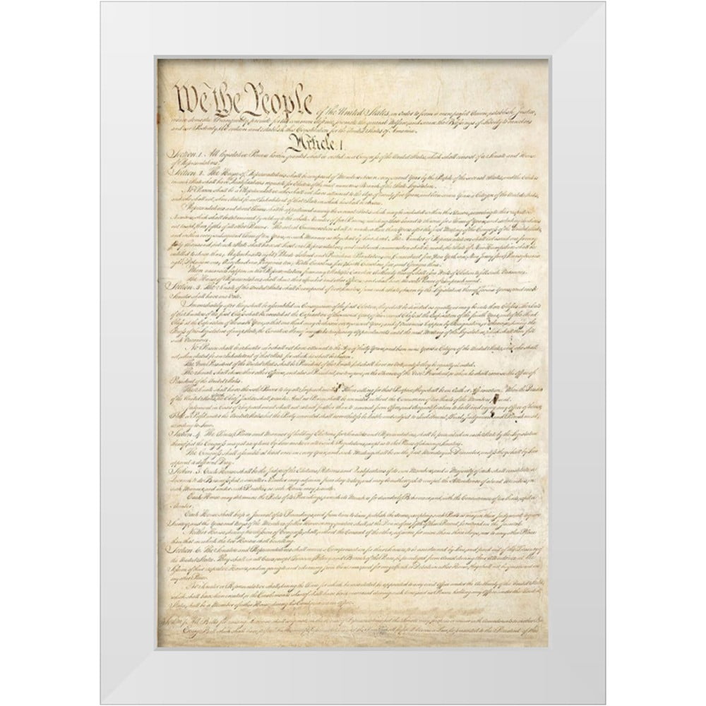 Constitutional Convention 11x14 White Modern Wood Framed Museum Art ...