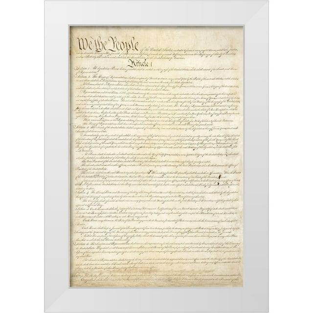 Constitutional Convention 11x14 White Modern Wood Framed Museum Art ...