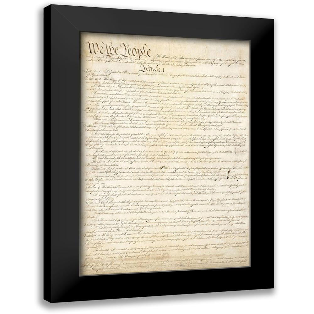 Constitutional Convention 17x24 Black Modern Framed Museum Art Print ...