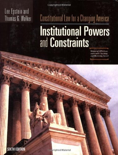 Pre-Owned Constitutional Law For A Changing America: Institutional ...