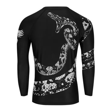 Raven Fightwear Men's Nordic Jiu Jitsu BJJ Rash Guard Short Sleeve MMA ...