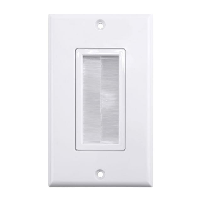 Construct Pro Brush Wall Plate Cable Management Pass-Through Device ...