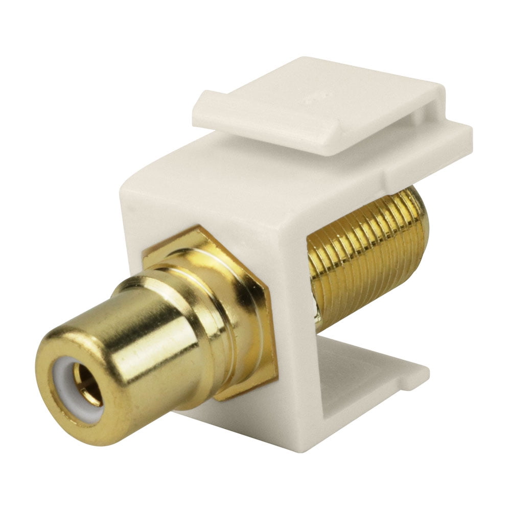 Construct Pro F-Connector to RCA Keystone Jack Insert (8 Color Bands ...