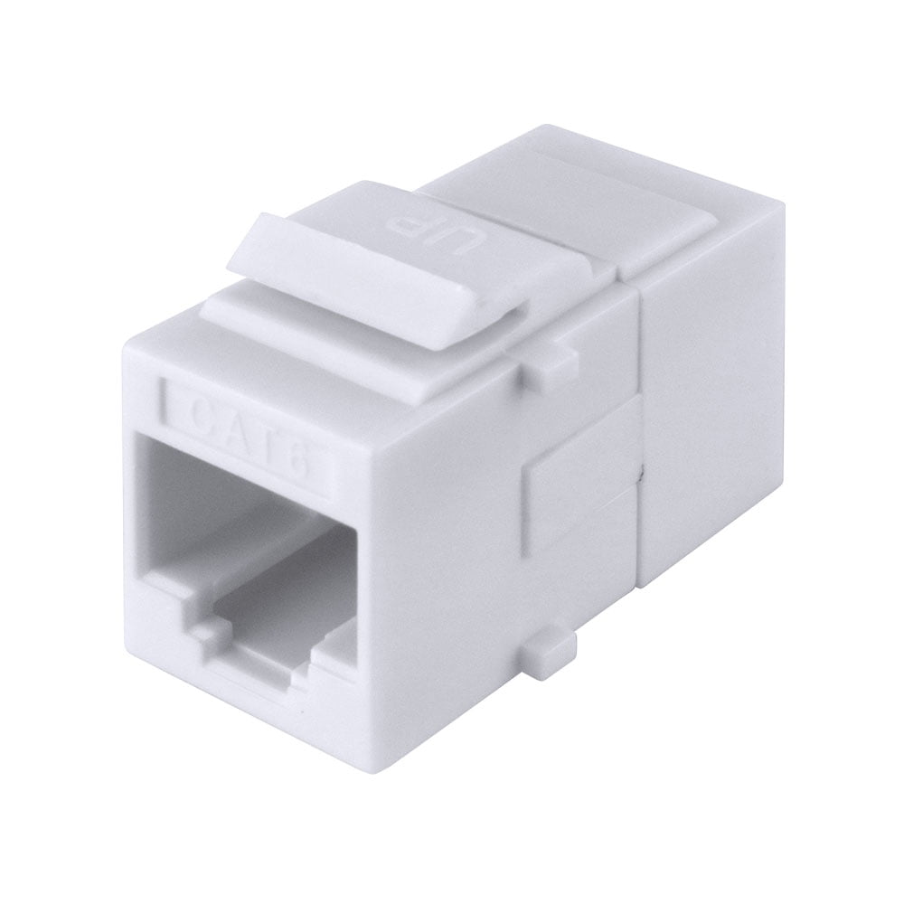 Construct Pro RJ45 Female CAT6 Keystone Pass-Through Coupler Jack ...