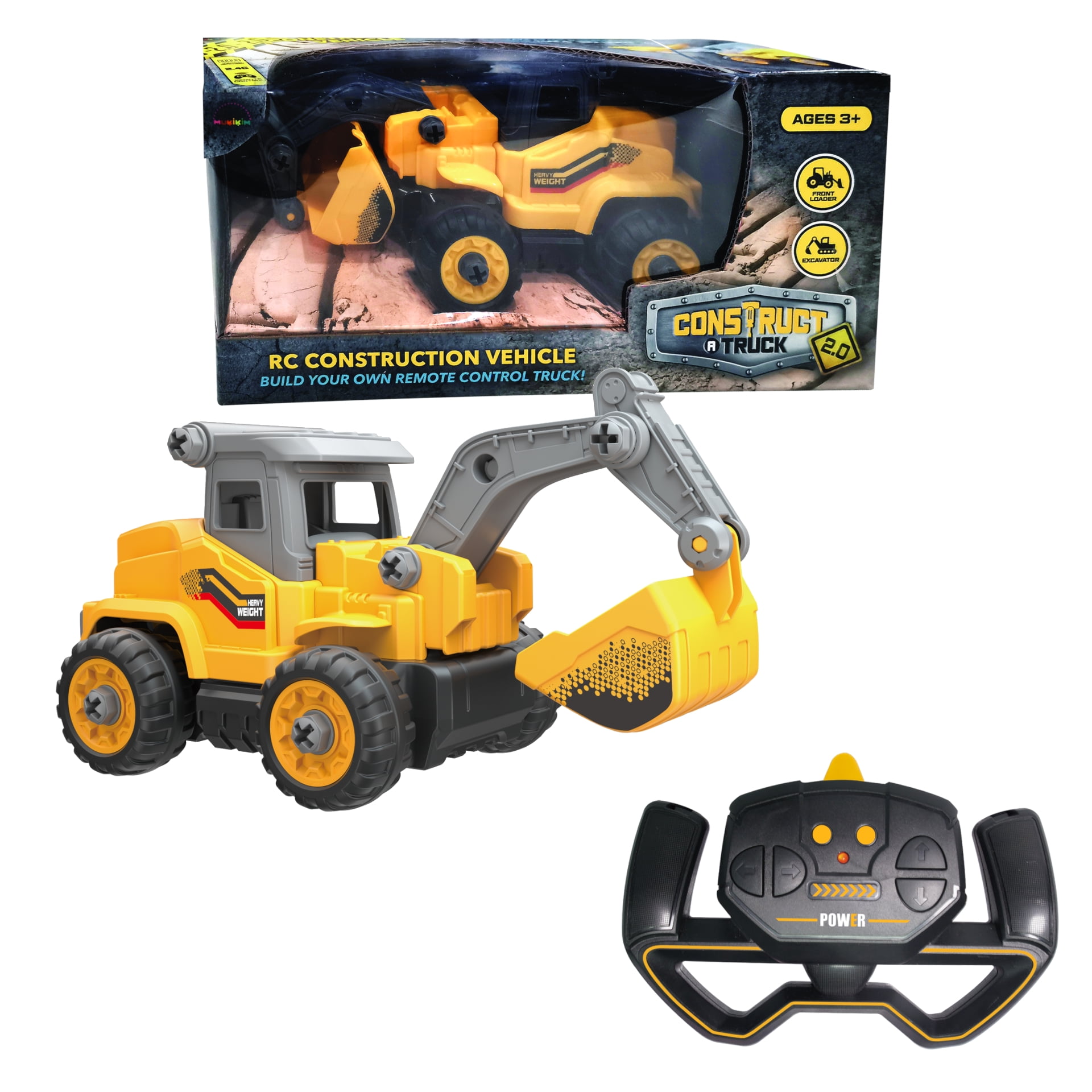 Construct A Truck 2.0 – Excavator. Remote Control Take Apart Truck Toys ...
