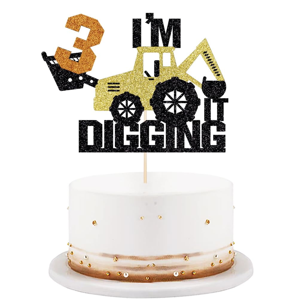 Construction 3rd Birthday Cake Topper-Engineering Themed Boys ...