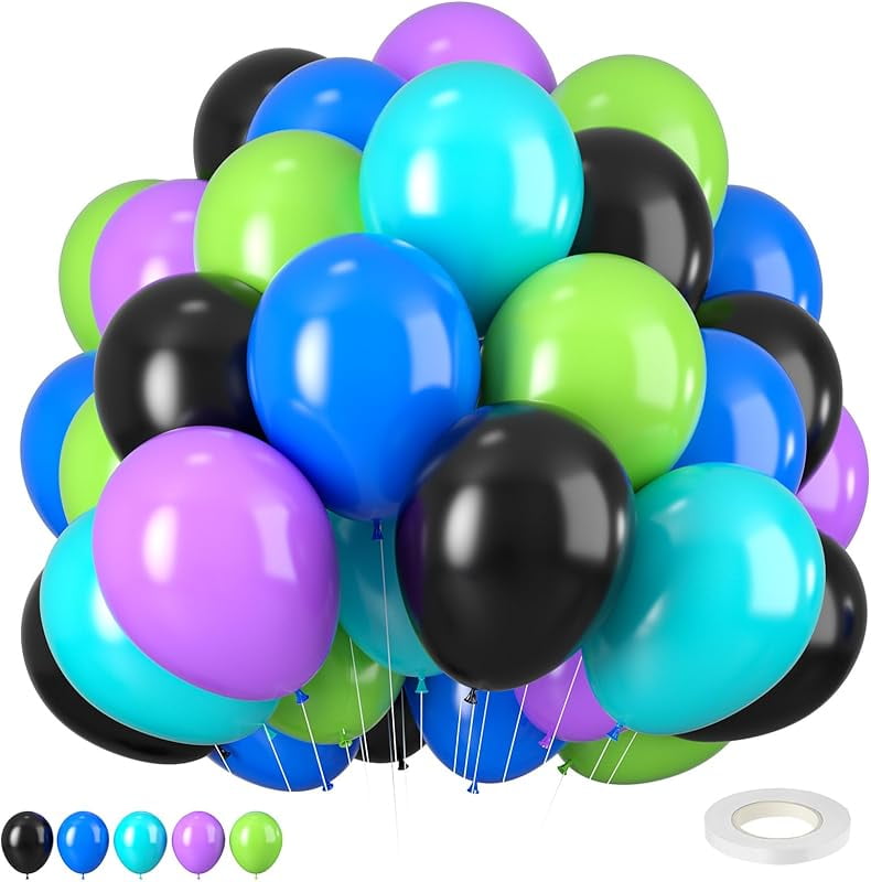 Construction Balloons, 12 inch Black Orange Yellow Balloons,Excavator ...