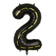 Construction Balloons 40 Inch Construction Number Balloon 2 Black ...