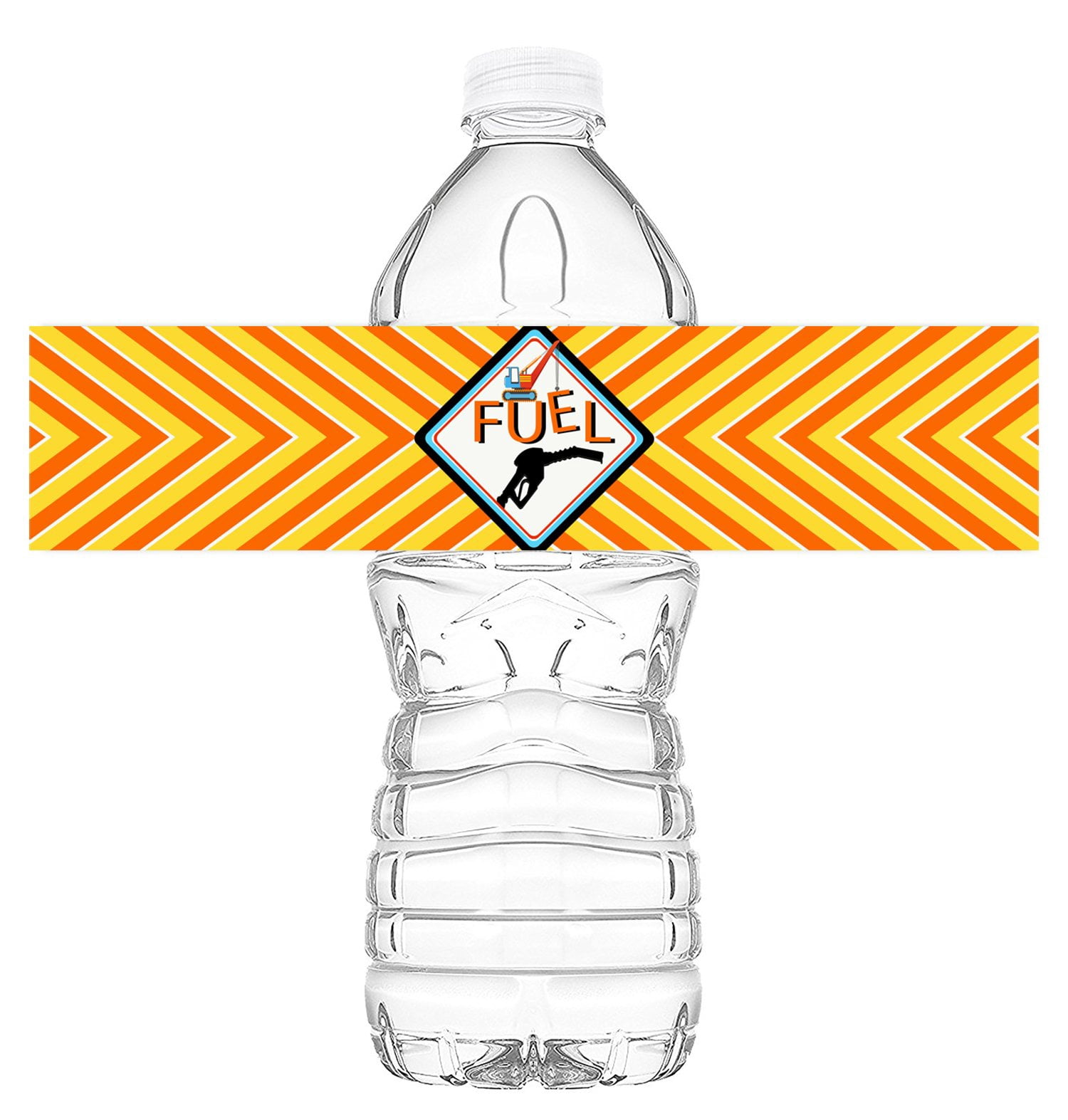 Construction Bottle Wraps - 20 Construction Water Bottle Labels ...